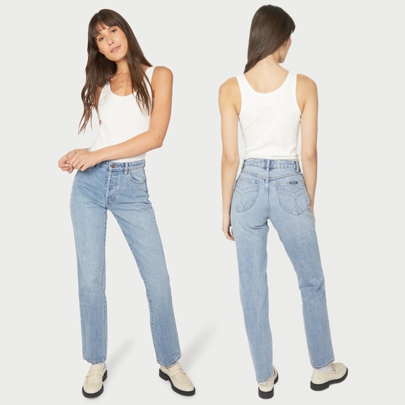 ROLLA'S | Jeans | Rollas Jeans High Rise Classic Straight Courtney Blue ...